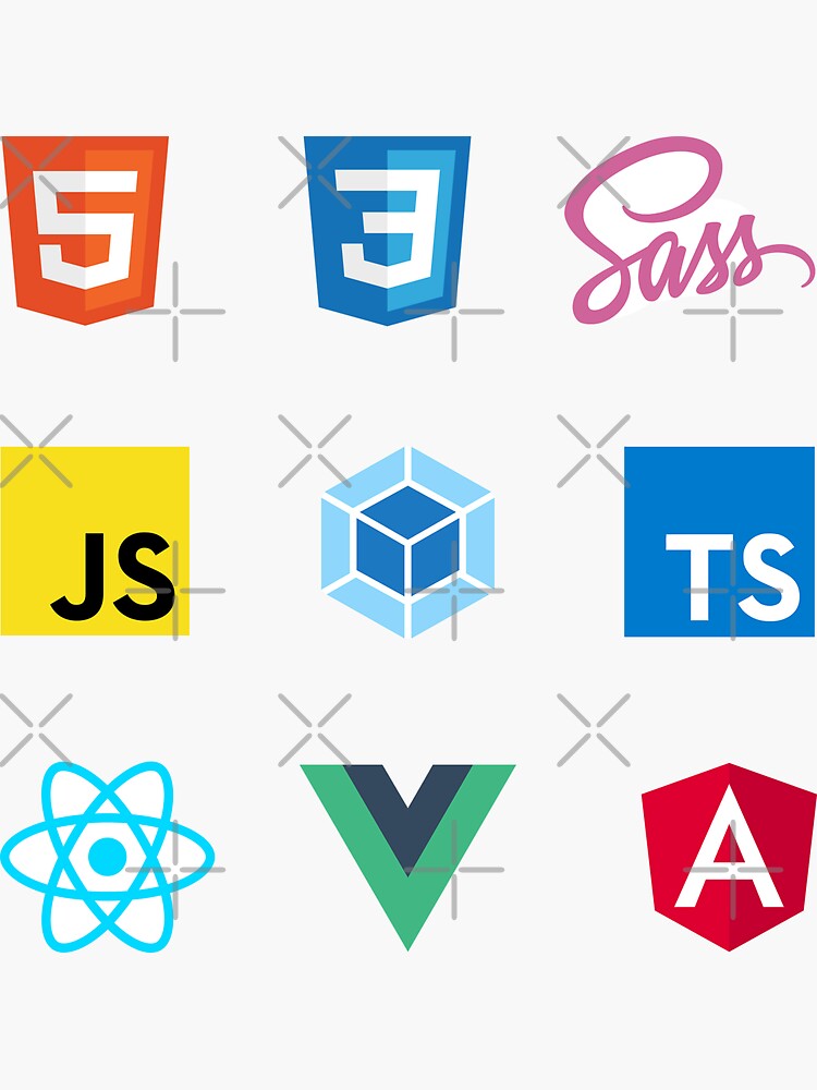 "Sticker Pack - Front End Web Development" Sticker for Sale by ...