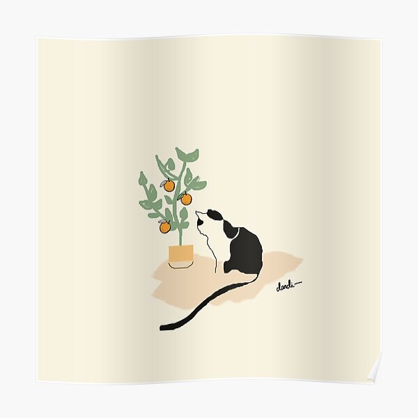 "el gato" Poster for Sale by dandiline | Redbubble