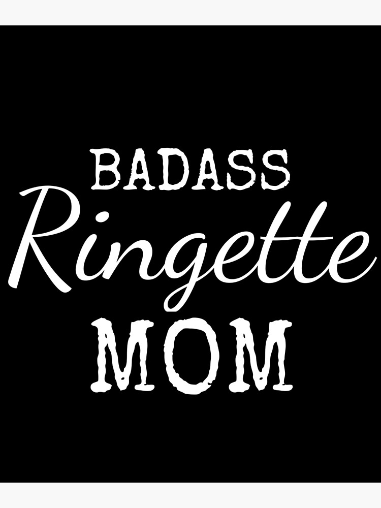 "Badass Ringette Mom Fancy" Poster by jacks-tees | Redbubble