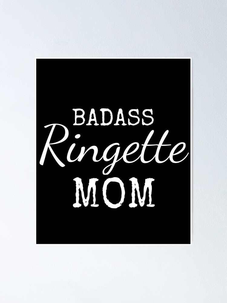 "Badass Ringette Mom Fancy" Poster by jacks-tees | Redbubble