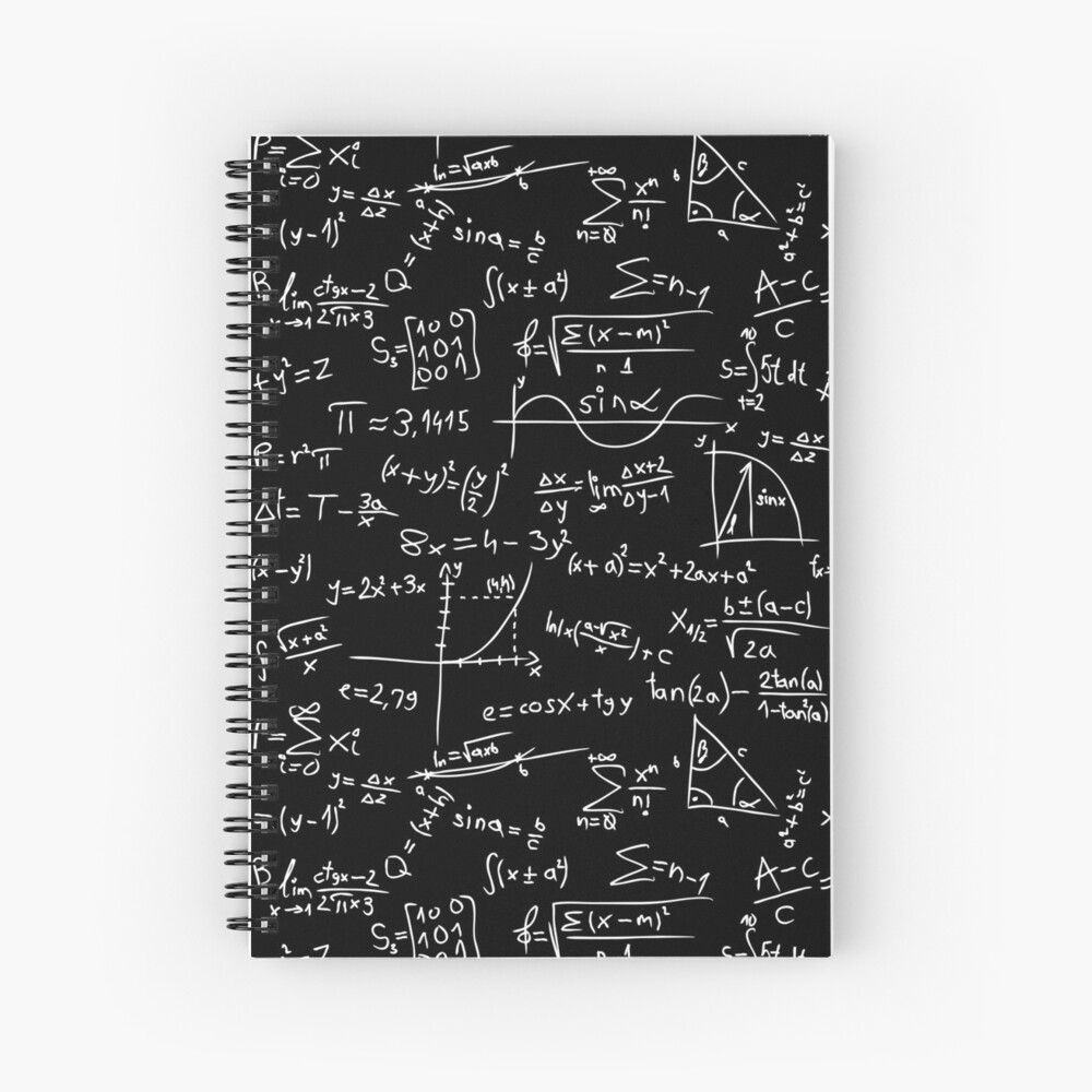 "Math" Spiral Notebook by razvigod | Redbubble