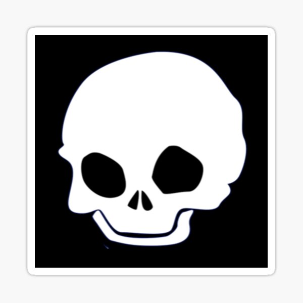 "One Little Skeleton Head" Sticker for Sale by IQBar | Redbubble