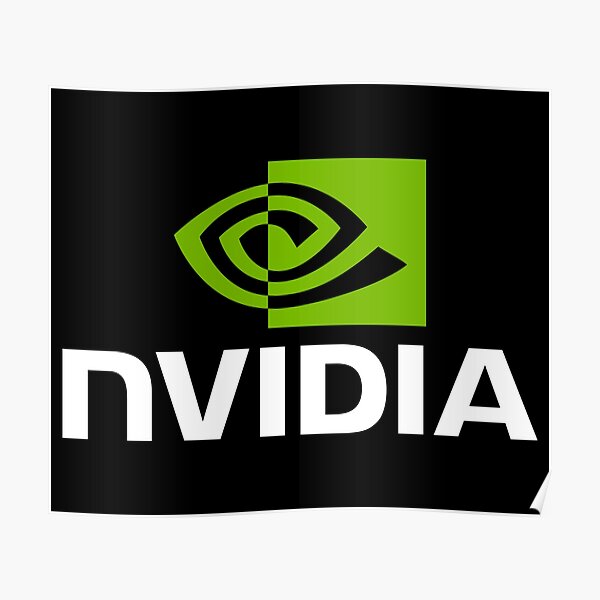 "Nvidia" Poster for Sale by brokenkneestees | Redbubble
