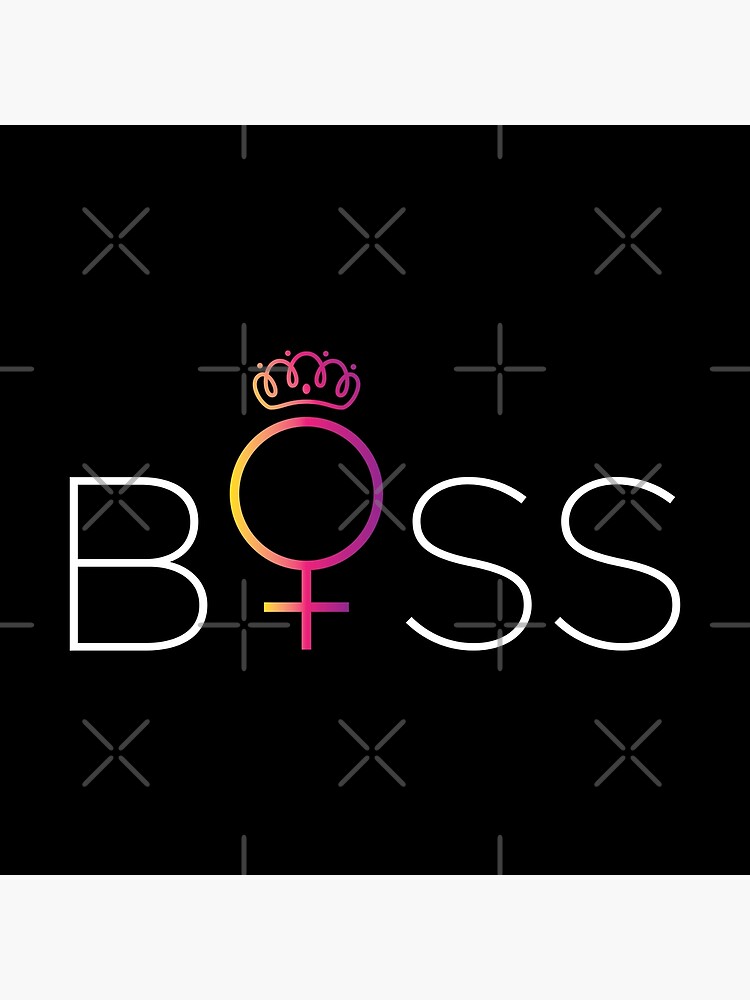 "Girl Boss- Elevated! (Pink gradient logo)" Poster by HeraAndKosmos ...