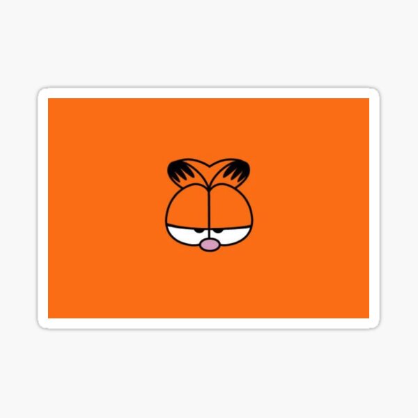 "Garfield mask" Sticker for Sale by Mattingame | Redbubble