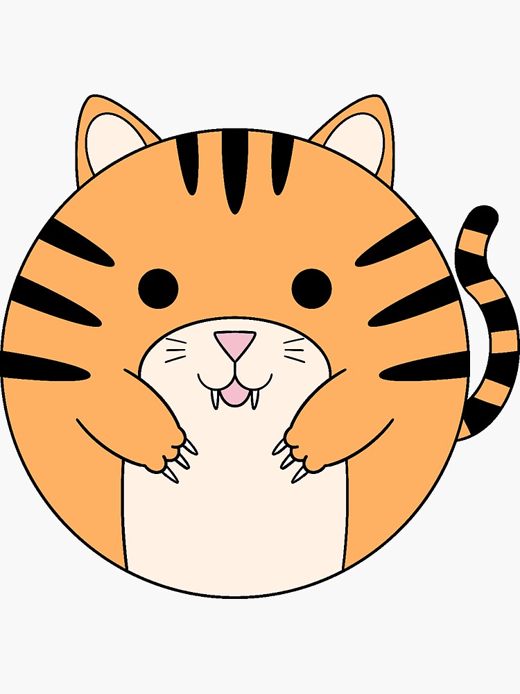 "Chibi Tiger" Sticker for Sale by JasonAllTheTime | Redbubble