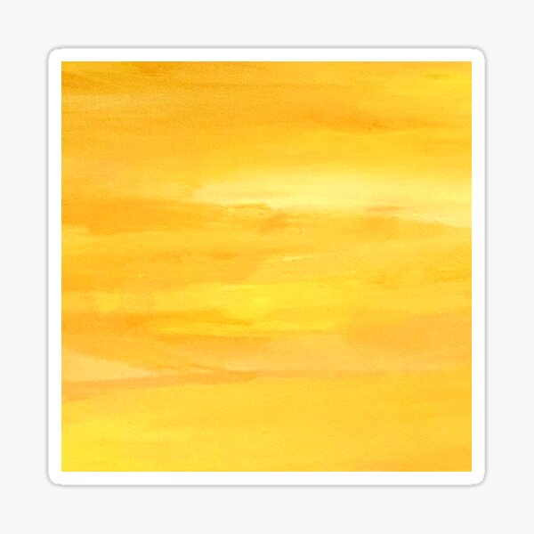 "G-gabs yellow brush strokes" Sticker for Sale by G-gabs | Redbubble