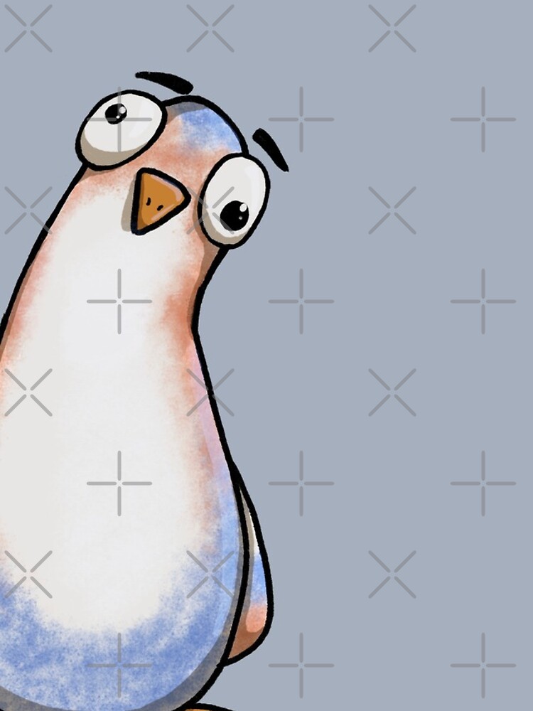 "Curious Pigeon Stare - Kawaii Pigeon Staring At You" iPhone Case for ...