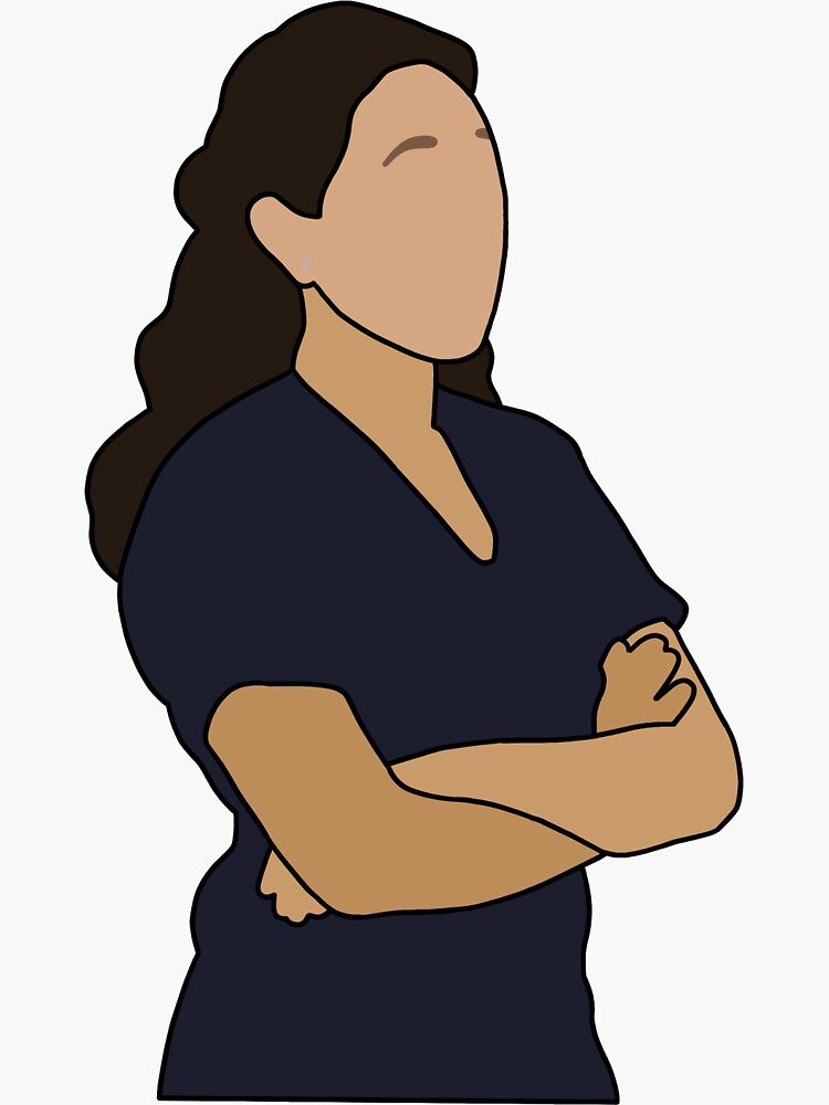 "Christina Yang" Sticker for Sale by Bellanbraun | Redbubble
