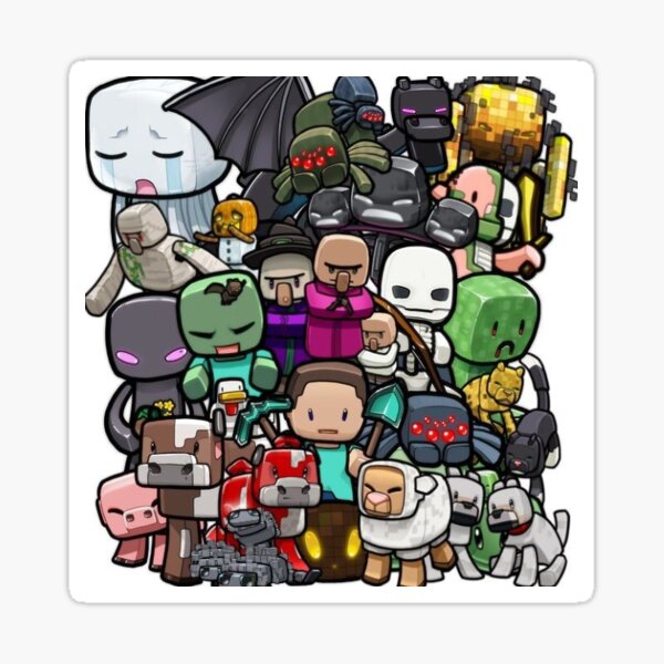 "Minecraft Sticker #2" Sticker by HiveShop | Redbubble