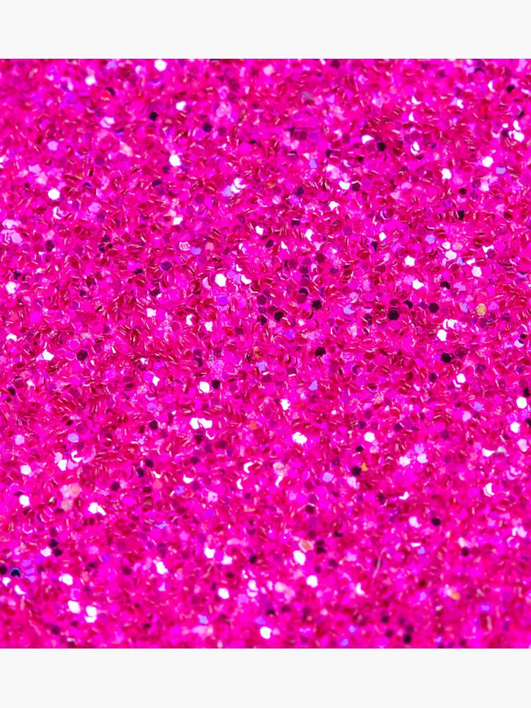 "Fuchsia Pink Glitter" Sticker for Sale by MinimalistCo | Redbubble