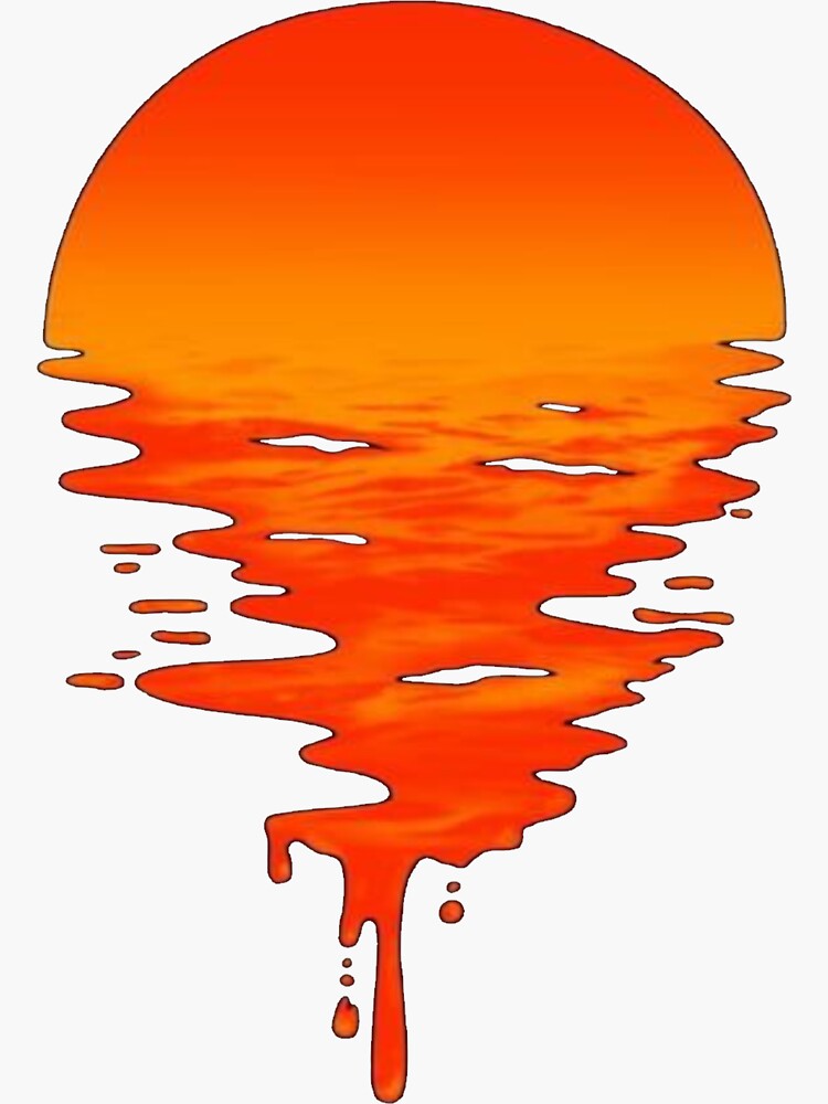 "Liquid Sun x" Sticker by butdidyoudie | Redbubble