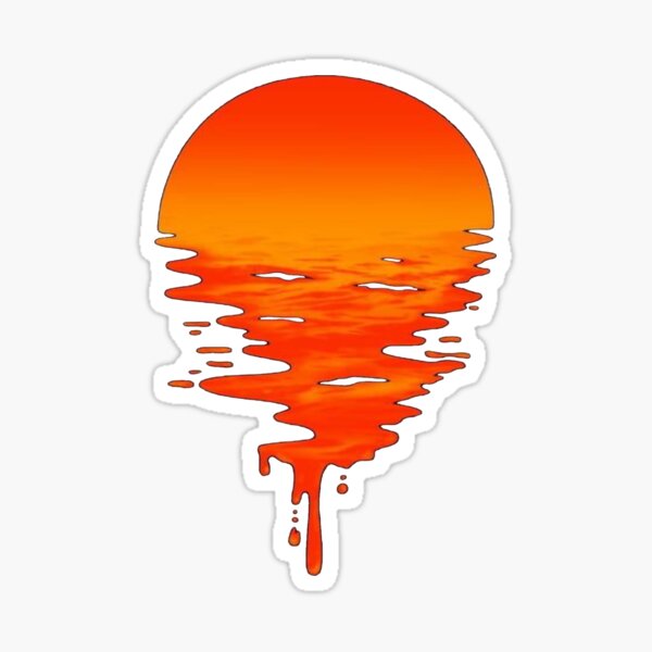 "Liquid Sun x" Sticker by butdidyoudie | Redbubble