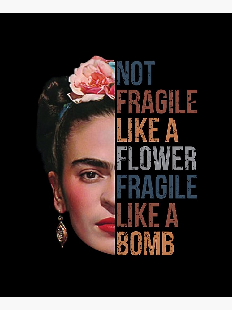 Frida Kahlo Not Fragile Like A Flower Kitchen Apron, Fragile Like A ...