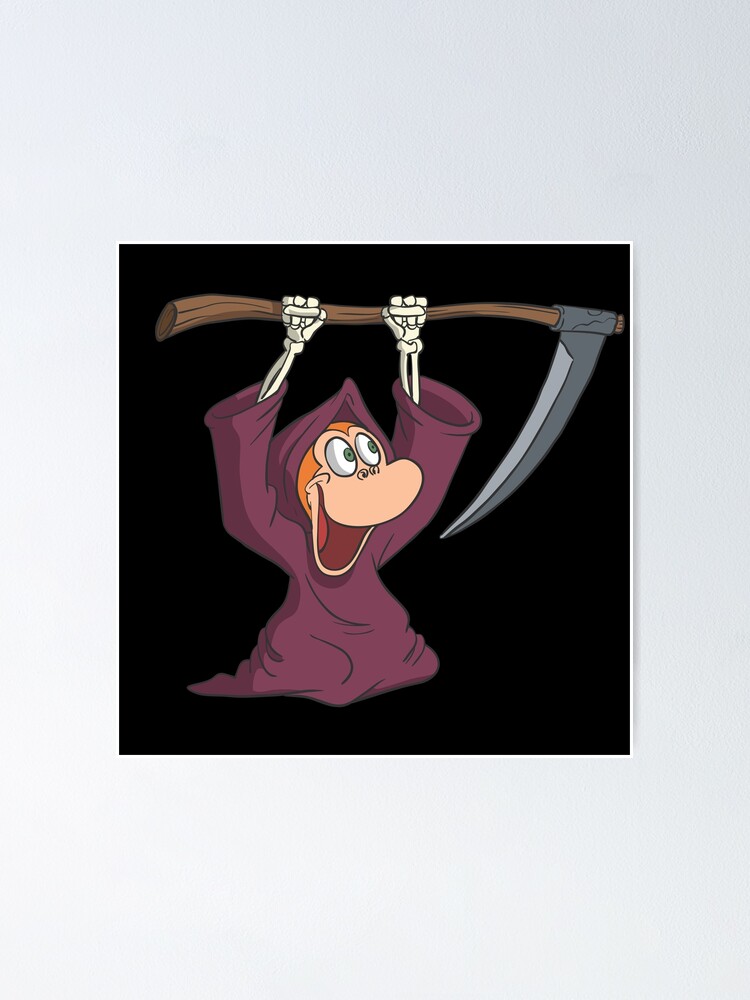 "Grim death reaper monkey scythe" Poster for Sale by Ansgar Hugo ...