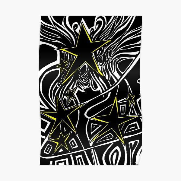 "Abstract Star Painting " Poster by CAFACES | Redbubble