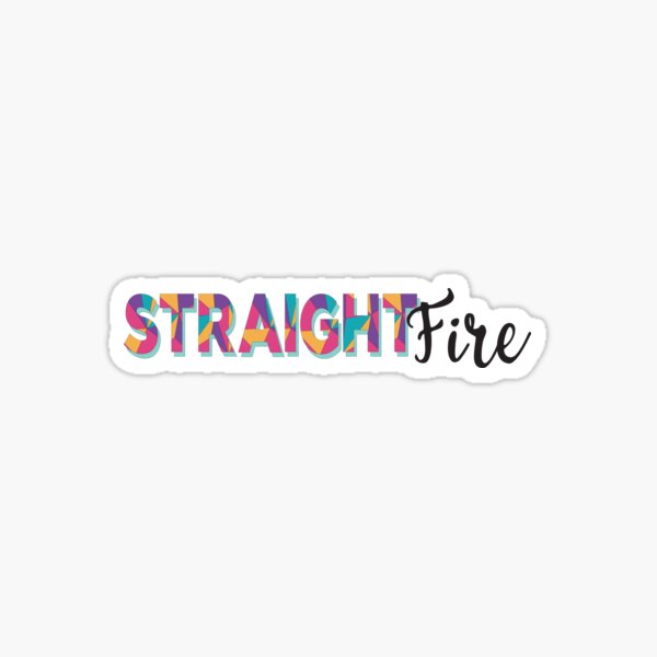 "90's Vintage Straight Fire" Sticker for Sale by RogueWavePub | Redbubble