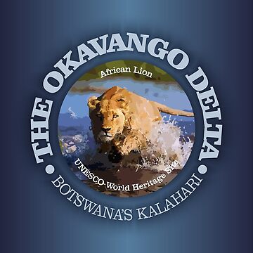 "Okavango Delta (NP)" Sticker for Sale by curranmorgan | Redbubble