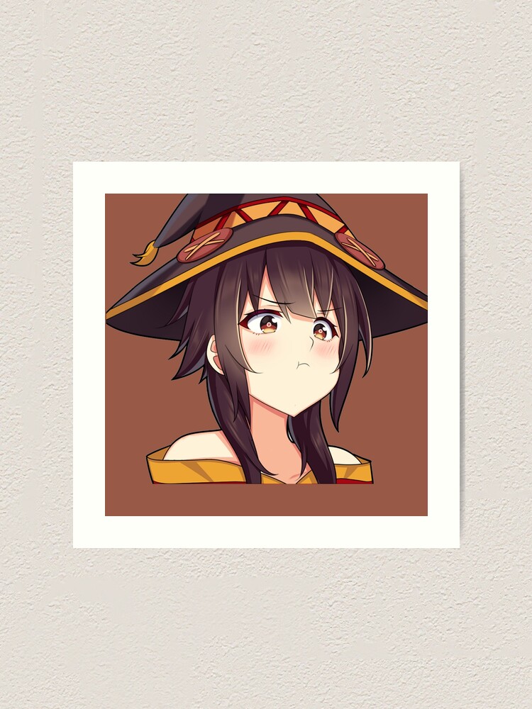 "Megumin Pouting - Konosuba" Art Print for Sale by Kami-Anime | Redbubble