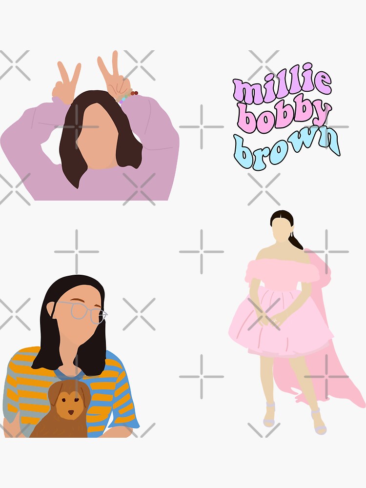 "millie b brown" Sticker by sistermoiyaa | Redbubble
