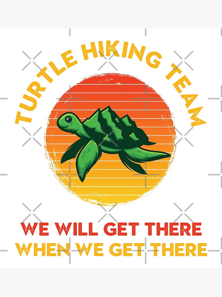 "Retro Turtle Hiking Team" Poster by rawresh6 | Redbubble