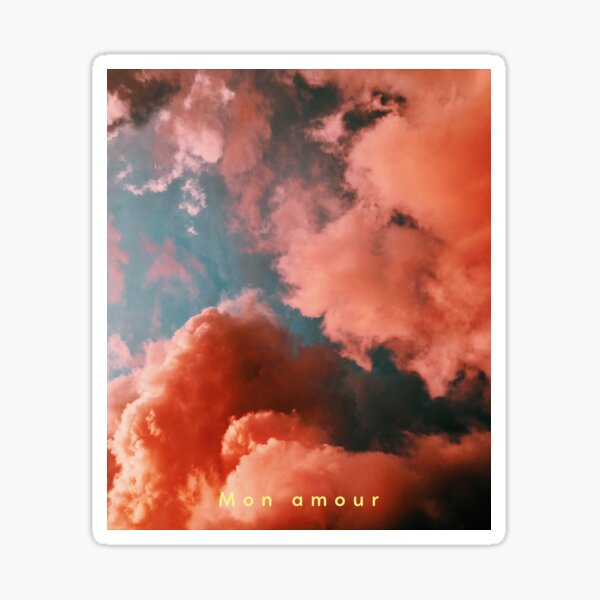 "Mon amour/ My love" Sticker by Ellylove | Redbubble