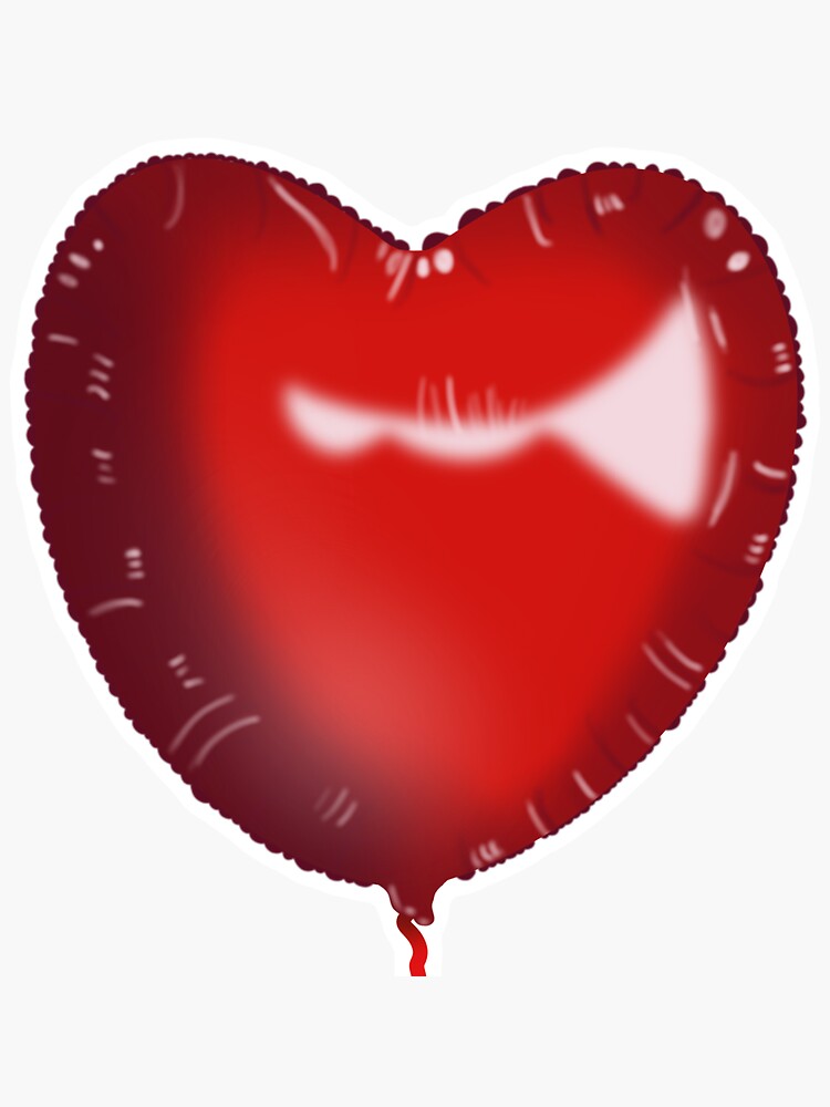 "heart balloon" Sticker for Sale by WavesForDays4 | Redbubble