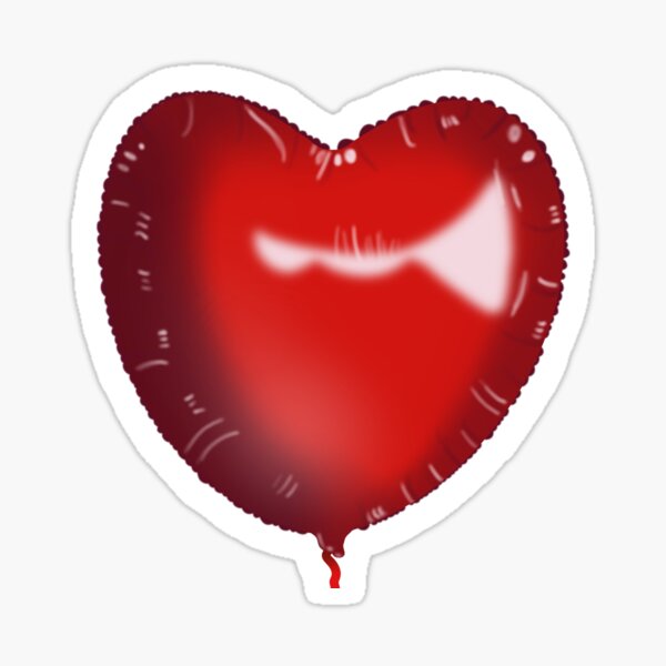 "heart balloon" Sticker for Sale by WavesForDays4 | Redbubble
