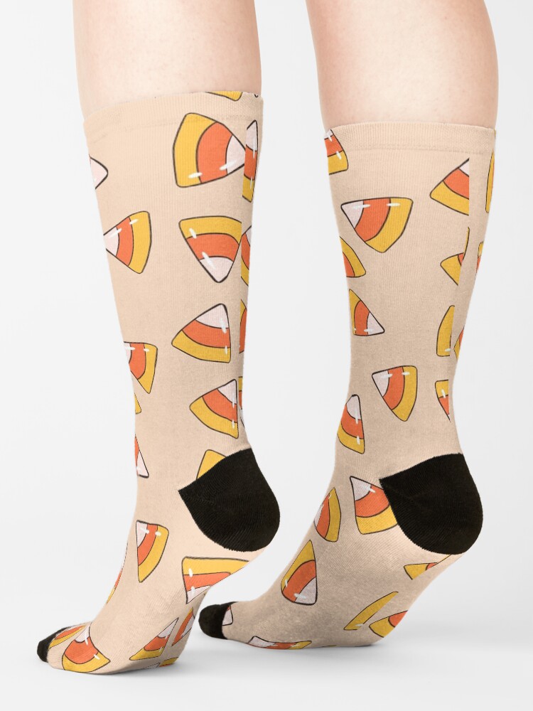"Light Candy Corn Pattern" Socks for Sale by Carrie-Art | Redbubble