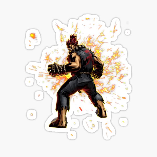 "Akuma fighter" Sticker for Sale by sakshiggupta | Redbubble