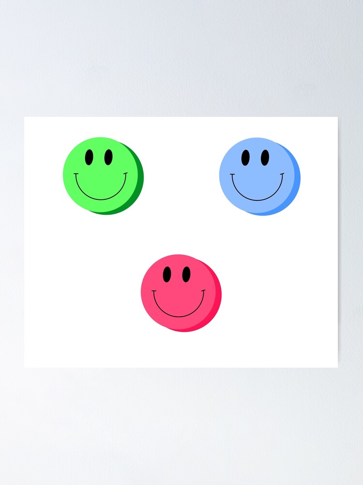 "Shadow smiley face pack" Poster for Sale by IonaAppolina | Redbubble
