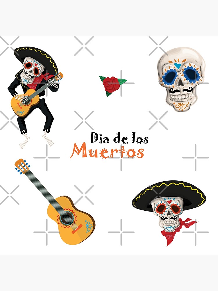"Dia De Los Muertos Sticker Pack!" Photographic Print by Sinfamous ...
