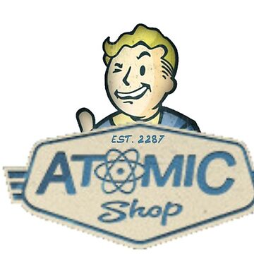 "Atomic Shop" Sticker for Sale by jn456 | Redbubble