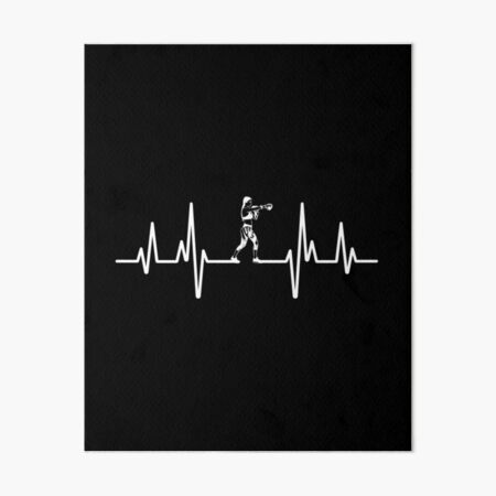 "Boxing heartbeat with female fighter design for women boxers" Art ...