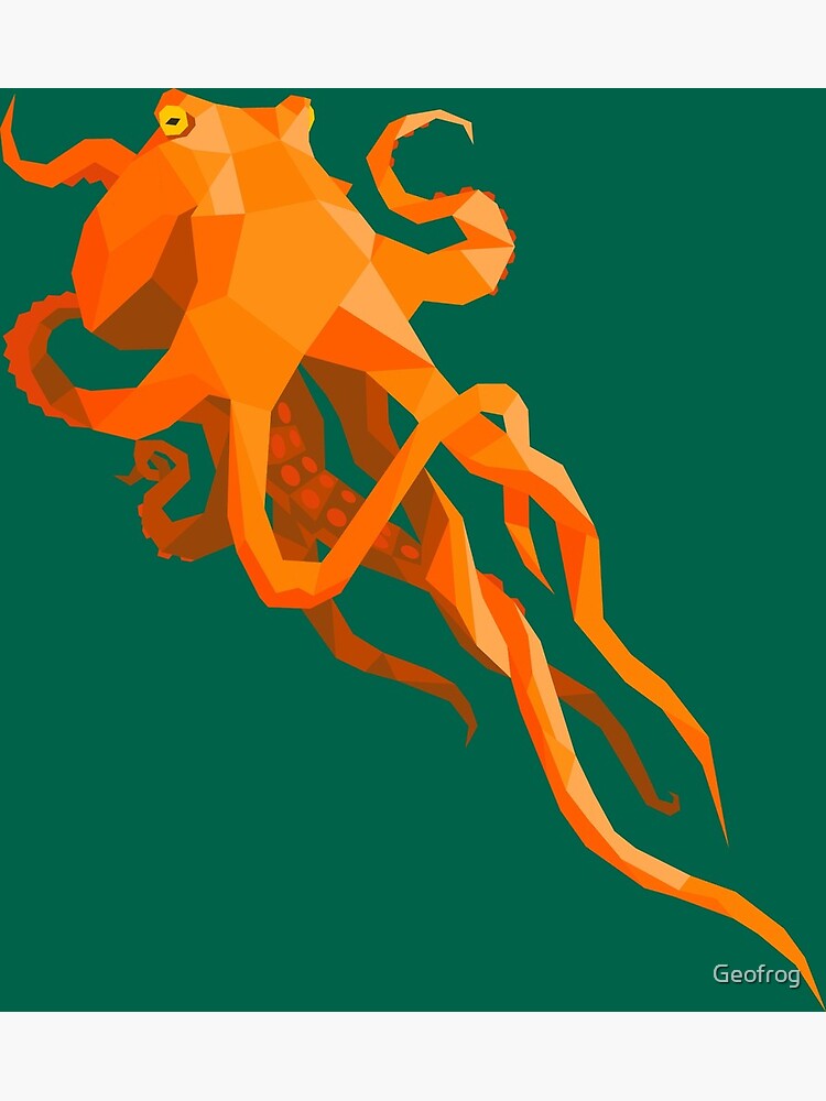 "Geometric Octopus" Art Print for Sale by Geofrog | Redbubble