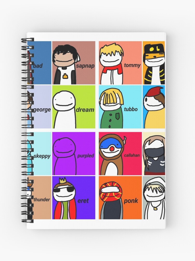"Dream Smp" Spiral Notebook for Sale by alyssa1207 | Redbubble