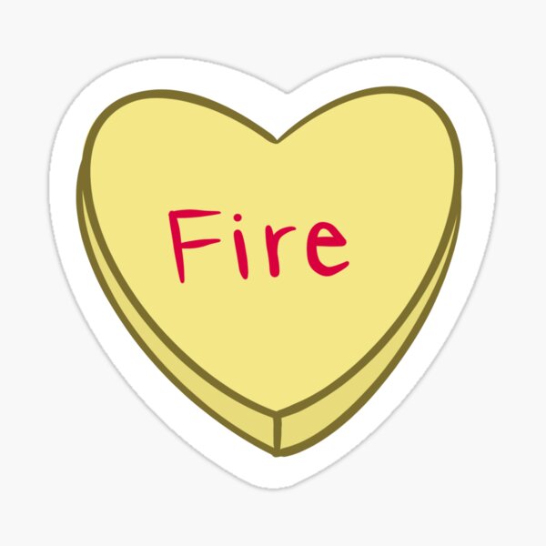 "The Struts Fire Convo Heart" Sticker for Sale by koono | Redbubble
