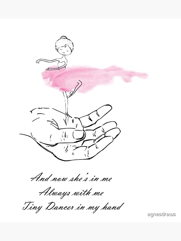 "Tiny Dancer by Elton John" Art Print for Sale by agnesdraws | Redbubble