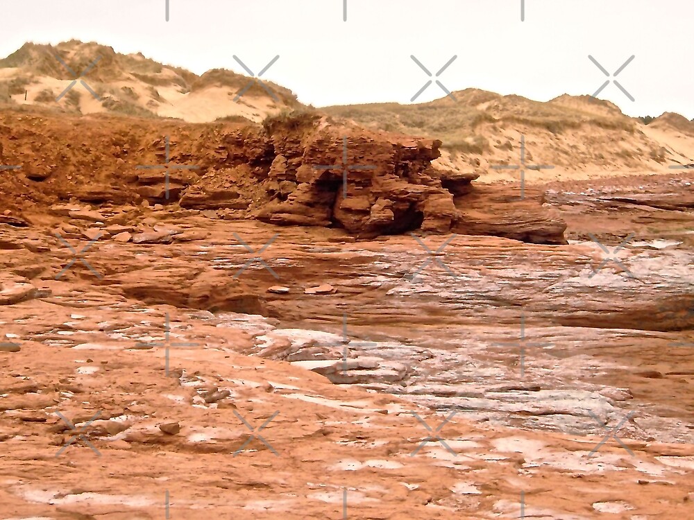 "Rocks and Sand Dunes at Cavendish Beach, PEI Canada" by Shulie1 ...