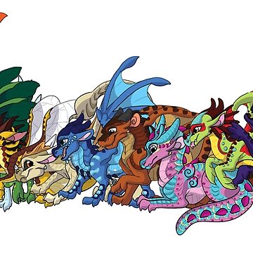 "Wings of Fire Dragonets" Backpack for Sale by InkofStars | Redbubble