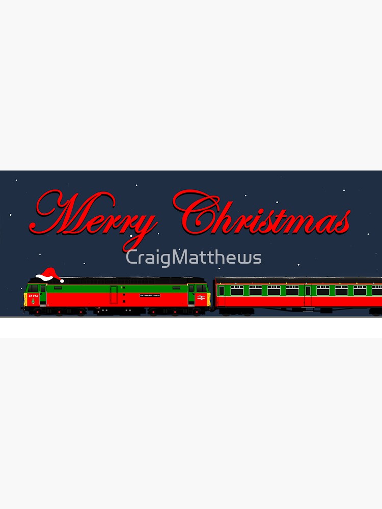 "Christmas Class 47 locomotive " Sticker for Sale by CraigMatthews ...
