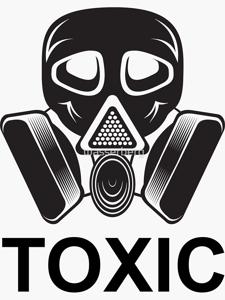 "TOXIC" Sticker by wasserberg | Redbubble