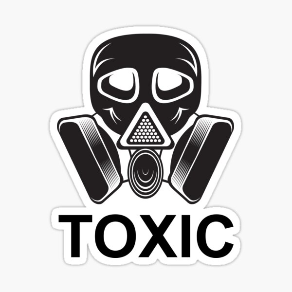 "TOXIC" Sticker for Sale by wasserberg | Redbubble