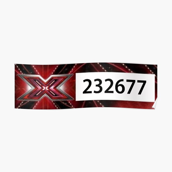 "Niall Horan X-Factor Number" Poster for Sale by 1dxloverr | Redbubble