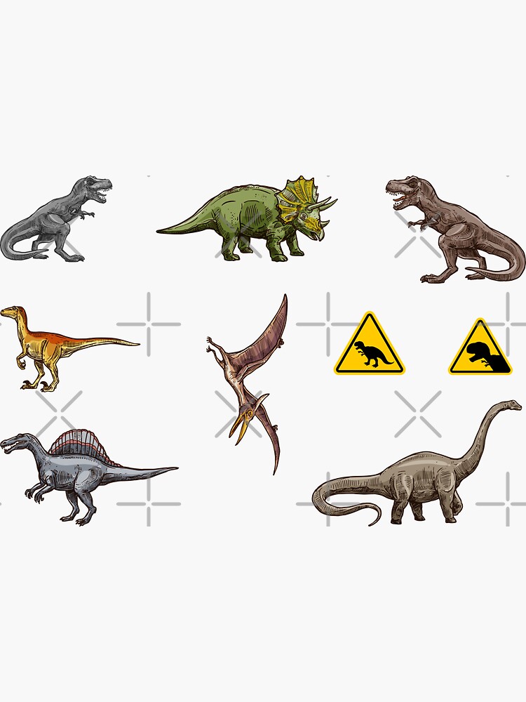 " StickerS pack: 9 T-Rex" Sticker for Sale by AmazingEcraft | Redbubble