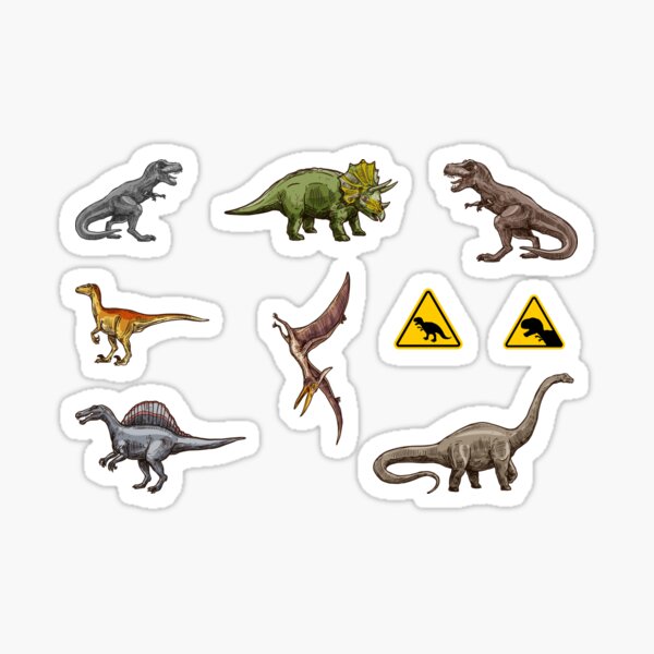 " StickerS pack: 9 T-Rex" Sticker for Sale by AmazingEcraft | Redbubble