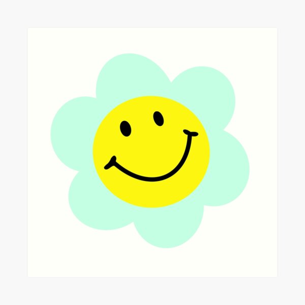 "indie smiley face" Art Print for Sale by sistermoiyaa | Redbubble