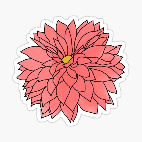 "Aster Flower" Sticker for Sale by hanstrickland99 | Redbubble