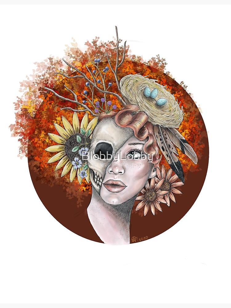 "autumn goddess" Poster by BlobbyLobby | Redbubble