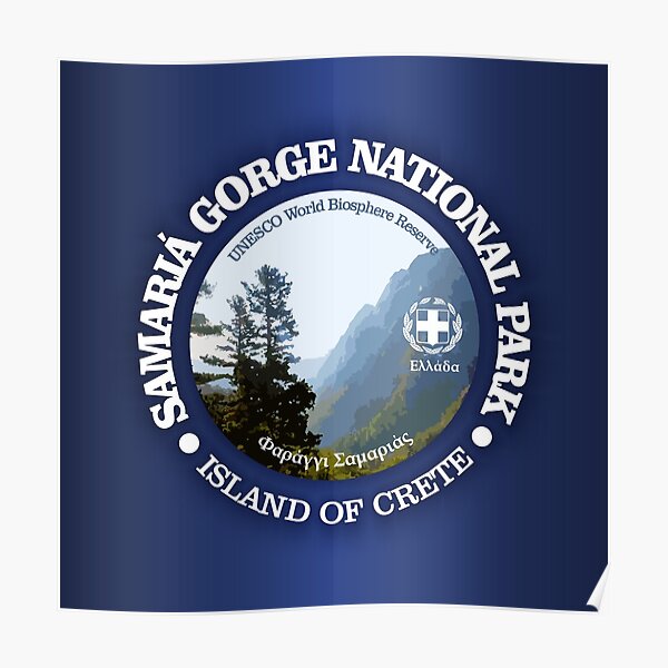 "Samaria Gorge National Park (NP)" Poster for Sale by curranmorgan ...